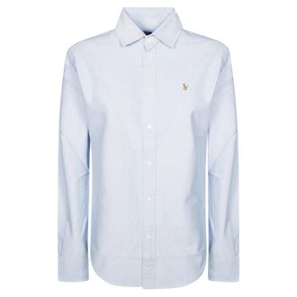 Polo Ralph Lauren Femme, Blouses et Chemises, Bleu, Taille: 38 FR Camicia Slim Fit Oxford