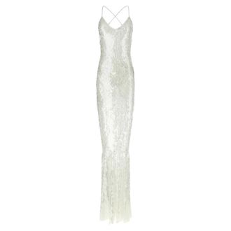 Norma Kamali Fara Slip Fishtail Gown - - Dresses - Damen - Wei&szlig; - M