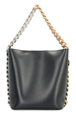 Stella McCartney Womens Frayme Bucket Bag Black Polyamide