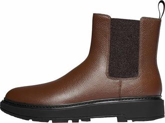 FitFlop SKANDI Bottines Chelsea en cuir pour homme, marron moka, pointure 43, mokka, 44 EU