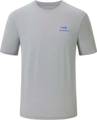 Bassdash t - Shirt Homme Manches Courtes UPF 50 + Fishing Shirt Performance UV Protection Solaire randonnée Respirante séchage Rapide