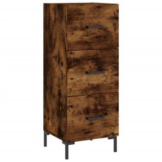 vidaXL Sideboard Räuchereiche 34,5x34x90 cm Holzwerkstoff Vidaxl