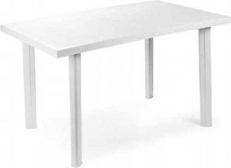 Progarden Table R&eacute;sine Voile Blanc 126X76 Progarden