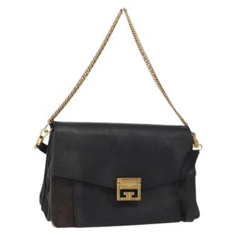Givenchy Sac bandouli&egrave;re en cuir Pre-owned - Femme - Pre-owned - Noir - Taille: ONE Size