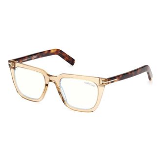 Tom Ford Blaue Square Optik - - Accessories - Herren - Beige - 50 MM