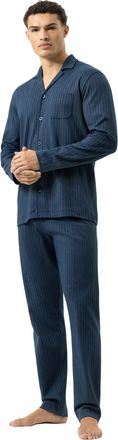 Mey Nachtw&auml;sche Serie Wintery Herren Schlafanz&uuml;ge lang Yacht Blue (S)