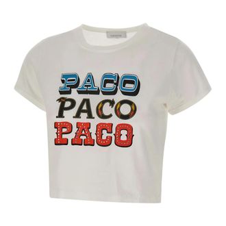 Paco Rabanne Paco T-Shirt - - Tops - Damen - Wei&szlig; - M