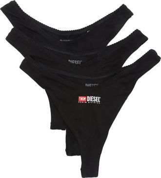 Diesel Femme, Sous-v&ecirc;tements, Noir, Taille: 40 FR Noyau 3-Pack Style Punchy