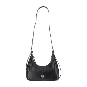 Pinko Pinko, Femme, Sacs, Noir, Taille: ONE Size Sac Hobo en Cuir Brillant
