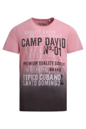 Camp David Rundhalsshirt aus Baumwolle