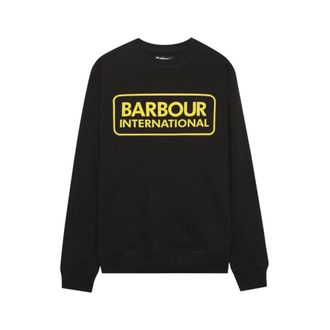 Barbour Gro&szlig;es Logo Sweatshirt mit Raglan&auml;rmeln - - Sweatshirts & Hoodies - Herren - Schwarzk - L