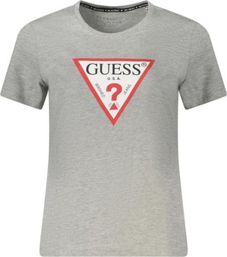 Guess Femme, Tops, Gris, Taille: 40 FR T-shirt &agrave; Manches Courtes