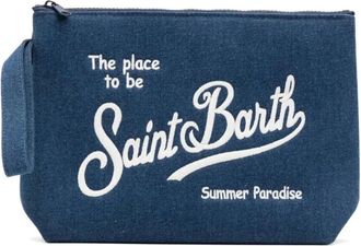 MC2 Saint Barth Femme, Sacs, Bleu, Taille: ONE Size Aline Clutch