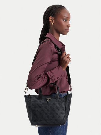 Guess Handtasche Adrian Logo Travel TWNB21 68019 Dunkelgrau