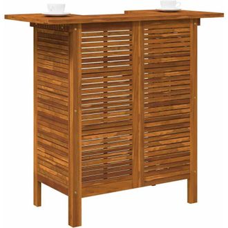 vidaXL Table de bar 110 x 50 x 105 cm Bois dacacia massif