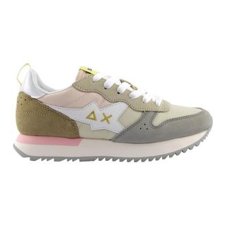 Sun 68 Beige Wei&szlig;e L&auml;ssige Sneakers - - Shoes - Damen - Mehrfarbig - 37 EU
