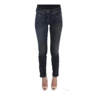 Ermanno Scervino Femme, Jeans, Bleu, Taille: 36 FR Jean Slim Fit en M&eacute;lange de Coton