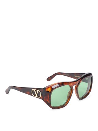 Valentino Garavani Lunettes De Soleil - Marron