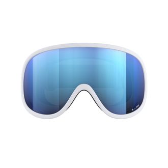 Poc Retina Ski- und Snowboardbrille - Maximales Sichtfeld und Präzision für den ganzen Tag im Hochgebirge, Hydrogen White/Partly Sunny Blue