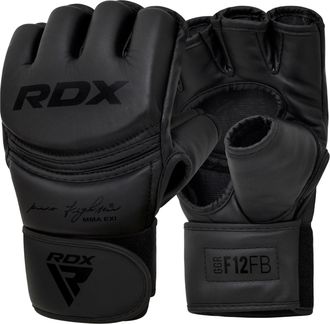 RDX Sports Profi MMA Handschuhe Grappling Sparring Training, Maya Hide Leder, Kickboxen Kampfsport Gepolstert Gloves, Muay Thai Boxsack Sandsack Pratzen Boxen Pu