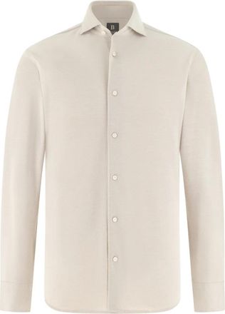 Boggi Milano Homme, Chemises, Beige, Taille: 3XL Piquet Open Collar Polo