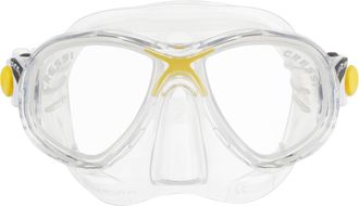 Cressi Marea Jr - Maske zum Tauchen und Schnorcheln, Klar/Gelb, Einheitsgröße, Kinder Unisex