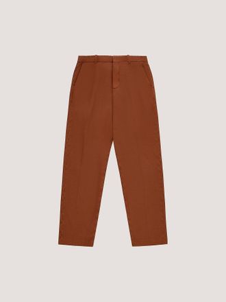 Circolo 1901 Regular-Fit Trousers in Twill Ruggine / 48