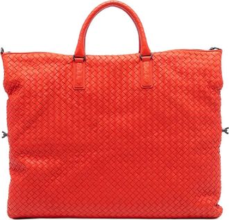 Bottega Veneta Weekender - Maxi Nappa Intrecciato Convertible Tote - Gr. unisize - in Rot - f&uuml;r Damen