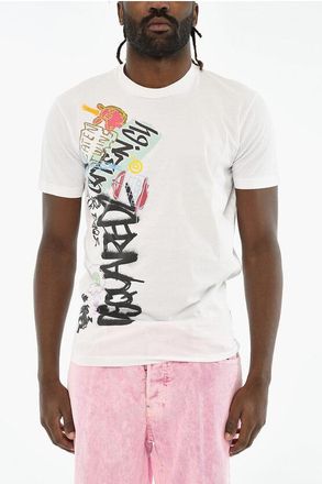 Dsquared2 Cotton Crew-neck T-shirt with Print size M