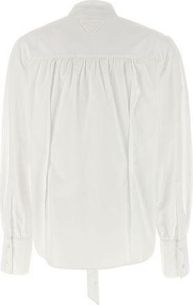 Prada Womens White Cotton Blouse