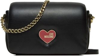 Love Moschino Damen Schultertasche, Schwarz