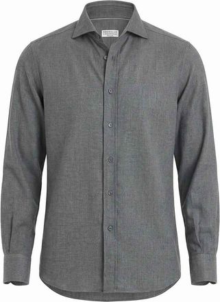 Brunello Cucinelli Hemd - Dunkelgrau
