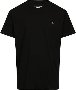 Vivienne Westwood T-shirt manches courtes &agrave; logo brod&eacute; en coton