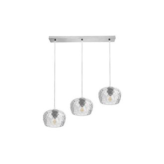 Fabrilamp Estela 3xe27 Chrome Regx65x13 Cm/Lampes en cristal taill&eacute; clair - Fabrilamp