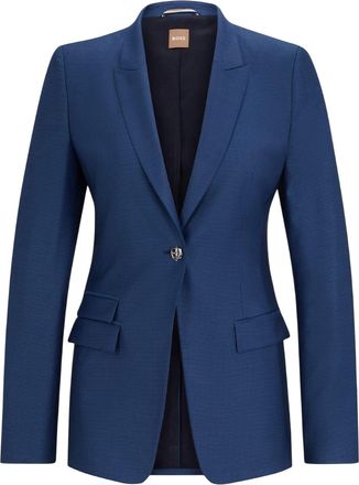 HUGO BOSS Blazer f&uuml;r Damen, Einreihig, Schmal (Blau)