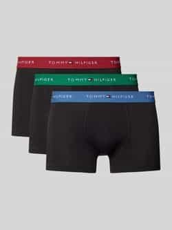 Tommy Hilfiger Slim Fit Trunks aus Baumwoll-Mix im 3er-Pack