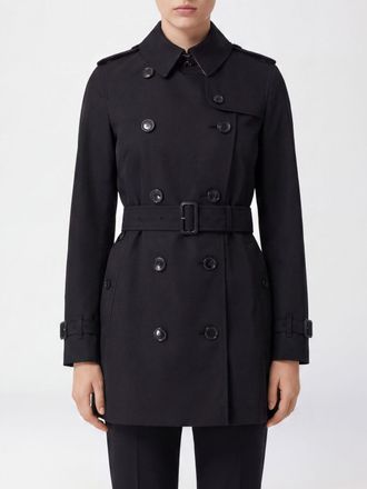 Burberry Trench-coat court crois&eacute; en coton avec ceinture r&eacute;glable