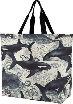 Generic Orque Sac Fourre-Tout L&eacute;ger Tote Bag Imperm&eacute;able Sac A Main Femmes Pour Shopping Travail Gym