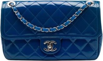 Chanel Sac bandouli&egrave;re matelass&eacute; Pre-owned - Femme - Pre-owned - Bleu - Taille: ONE Size