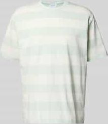 Lindbergh Oversized T-Shirt mit Streifenmuster und Rundhalsausschnitt