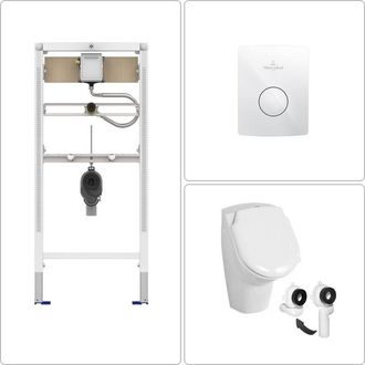 Villeroy & Boch Villeroy&boch - bb Urinal mit Urinaldeckel & villeroy&boch Zubeh&ouml;r, wei&szlig;