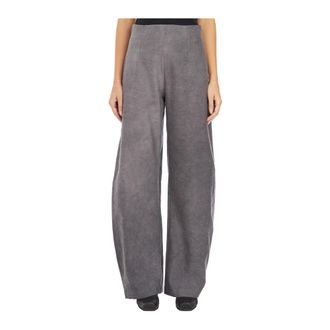 Cortana High-Waisted Hose im Ruwen-Stil - - Trousers - Damen - Grau - M