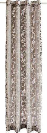 Joop &Ouml;senschal J-Fine Ornament, Schlamm, Greige, Textil, Uni, 140x250 cm, Wohntextilien, Gardinen & Vorh&auml;nge, Fertiggardinen, &Ouml;senschals