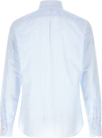 Borriello Striped Cotton-Linen Shirt - Blue