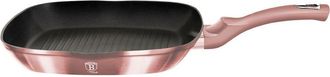 Berlinger Haus I-Rose Edition Grillpfanne, 28 cm, I-Rose Edition BH/6027 pink Edelstahl 18/8