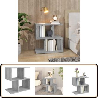 vidaXL Nachttisch Grau Sonoma 50x30x51,5 cm Holzwerkstoff - Nachttisch - Wohnzimmer - Grau - Holzwerkstoff - Sideboard
