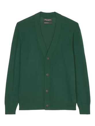 Marc O'Polo cardigan boutonn&eacute; &agrave; col v - Vert