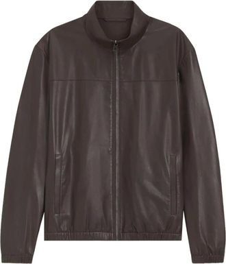 HUGO BOSS Homme, Vestes, Brun, Taille: L Blouson en cuir Beckham