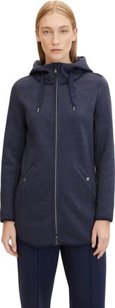 Tom Tailor Damen Fleecejacke mit Kapuze