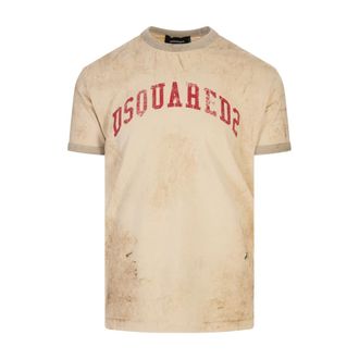 Dsquared2 Homme, Tops, Brun, Taille: L T-shirts et Polos marron Beige Cool Fit